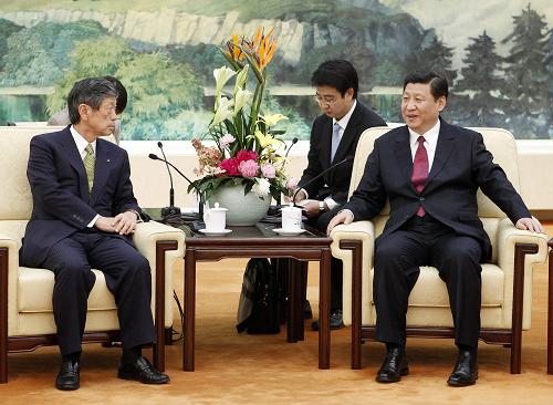 习近平会见日中友好议员联盟代表团