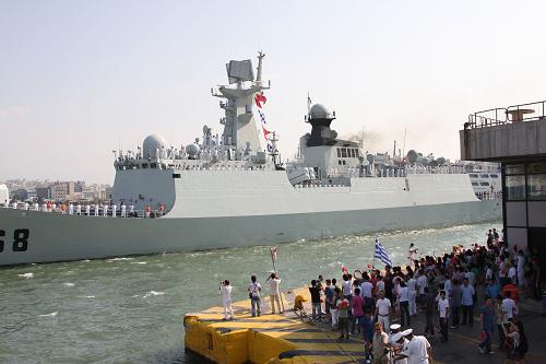 中国海军护航编队访问希腊