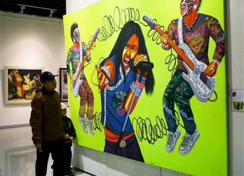 第三届全国青年美术作品展览巡展亮相包头